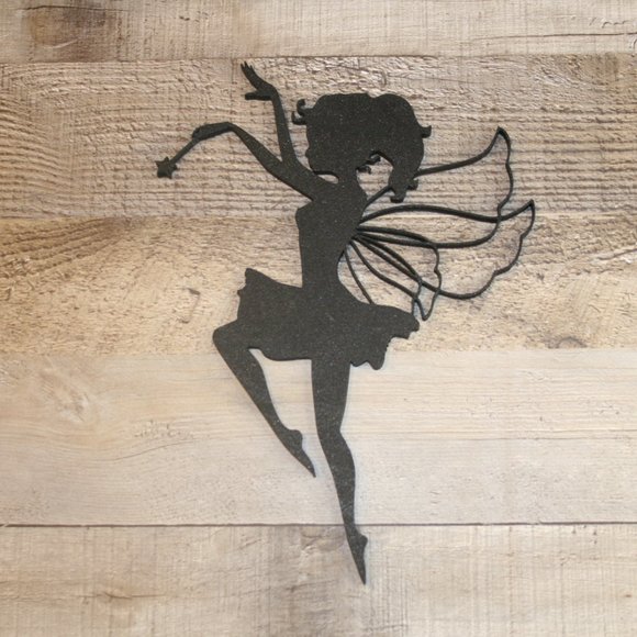 Hand Crafted | Other | Fairy With Wand 2d Wall Decor 3d Printed Wall ...